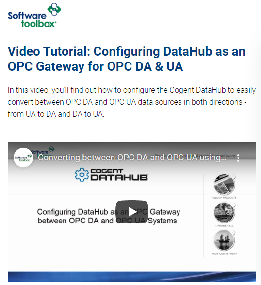 Cogent Datahub Securely Integrate Mqtt Opc Iot Database Modbus