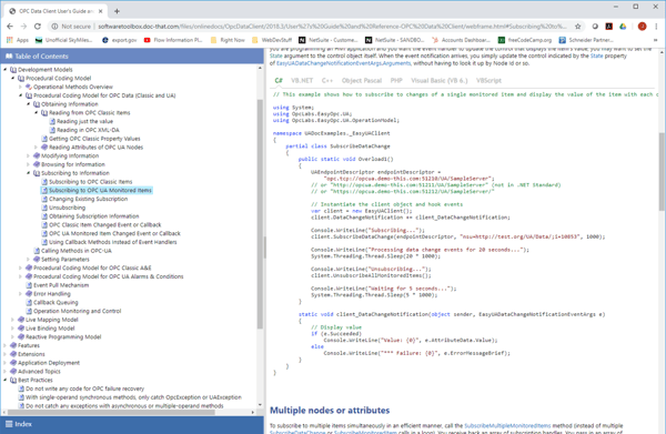 OPC Data Client - Free Trial OPC DA,UA,AE Toolkit