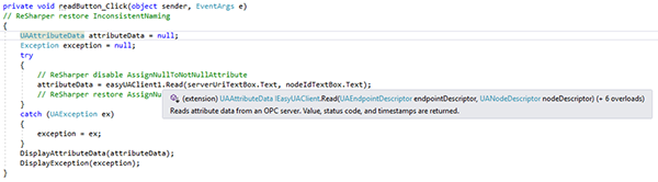 OPC Data Client UA, DA, A&E, XML-DA Development Toolkit