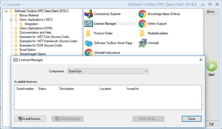 OPC Data Client - Licensing Details
