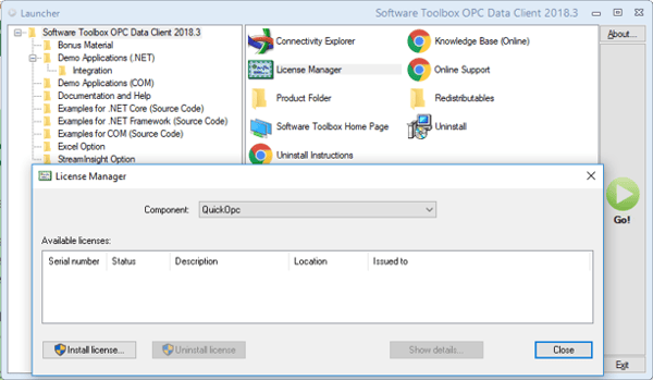 OPC Data Client - Licensing Details