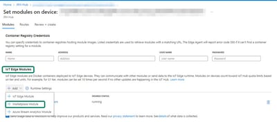 Deploying OPC Router to Edge Devices using Azure IoT Hub